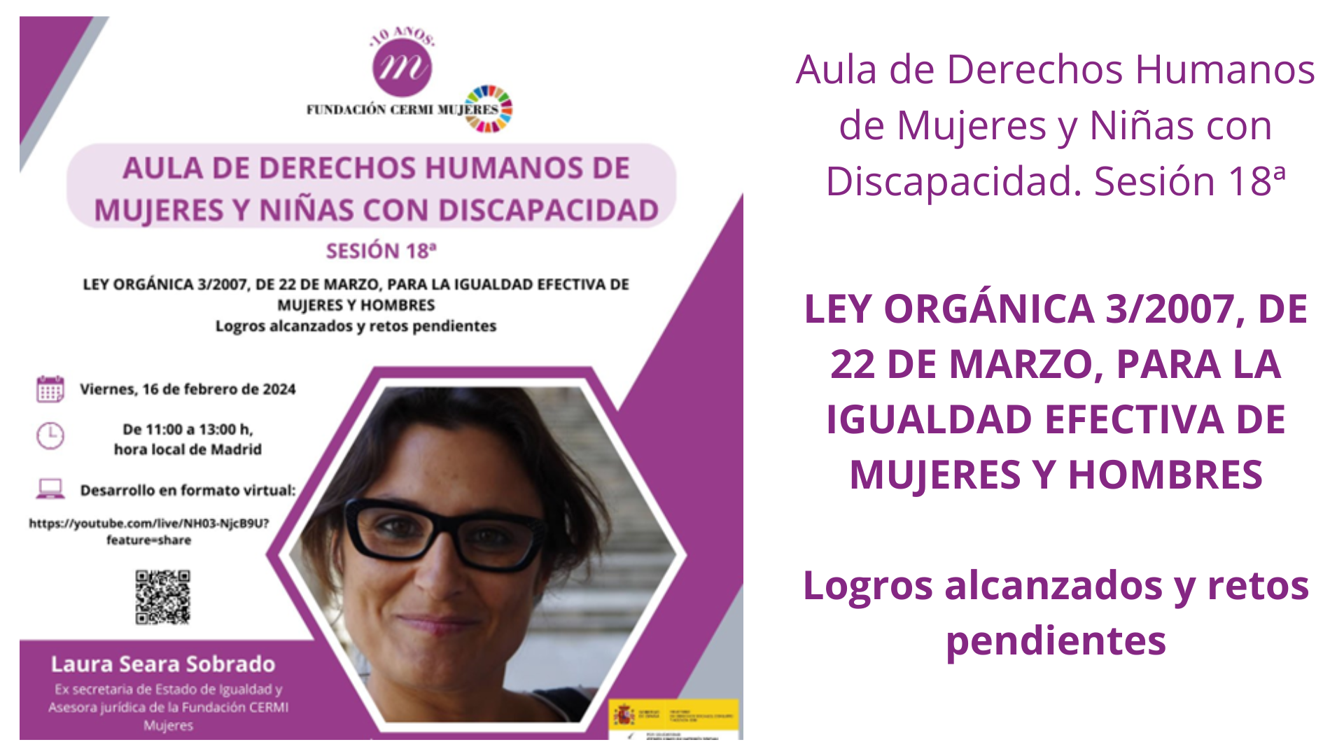 CERMI Mujeres analizará la Ley para la igualdad efectiva de mujeres y hombres